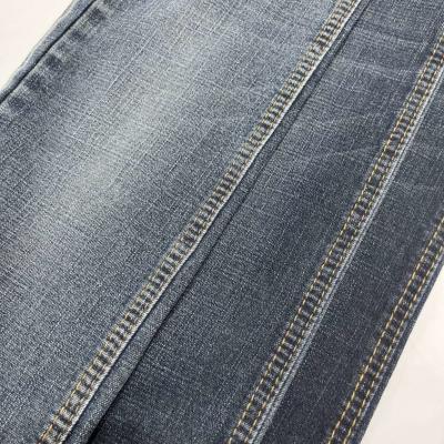 China 181cm Cotton Denim Fabric Rope Dye Deep Indigo Left Hand Twill Crosshatch Color Weft Yarn Denim for sale