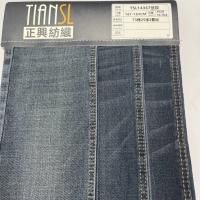 China 181cm Cotton Denim Fabric Rope Dye Deep Indigo Left Hand Twill Crosshatch Color Weft Yarn Denim for sale