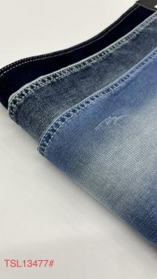 China 9oz 162cm Stretch Black Cotton Denim Fabric Cotton Polyester Spandex for sale