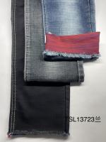 China 12 oz 21s Stretchable Gray Denim Fabric Heavy Weight for sale