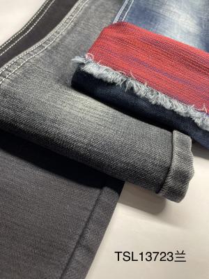 China 12 oz 21s Stretchable Gray Denim Fabric Heavy Weight for sale