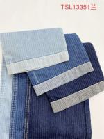 China Twill Jacquard Blue Jean Denim Fabric TR HBT Herringbone for sale