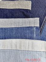 China Twill Jacquard Blue Jean Denim Fabric TR HBT Herringbone for sale