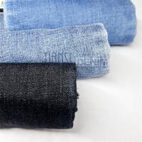 China 407gsm Indigo Black Jeans Fabric Heavy Weight Polyester Denim 12oz for sale