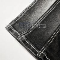 China Custom 11.2 OZ Heavyweight Denim Fabric Sulfur Black Jean Material for sale