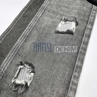 China 170CM 340gsm Washed 100% Cotton Denim Fabric For Pants Jackets Skirts And Bags for sale
