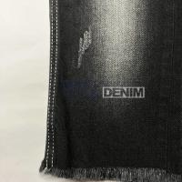 China Yarn Dyed Sulfur Cotton Heavy Denim Fabric For Black Jean 11 Oz for sale