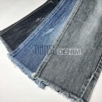 China Slubby Cotton Blue Denim Fabric Blue Jean Material 9.8 Oz for sale