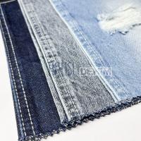 China Cotton Polyester Viscose Stretch Lightweight Denim Fabric By The Yard 11.1 Oz for sale