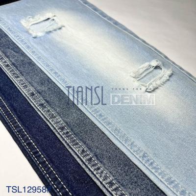 China 168cm-170cm Brushed 100% cotton Black Denim Fabric Denim Cloth Material Boyfriend Style for sale
