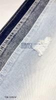 China 66 Inch 352gsm Blue Black Stretch Woven Twil Denim Fabric 100% Cotton for sale