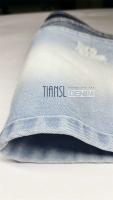 China 66 Inch 352gsm Blue Black Stretch Woven Twil Denim Fabric 100% Cotton for sale