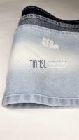 China 66 Inch 352gsm Blue Black Stretch Woven Twil Denim Fabric 100% Cotton for sale
