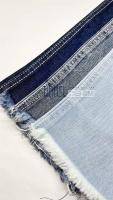 China 66 Inch 352gsm Blue Black Stretch Woven Twil Denim Fabric 100% Cotton for sale