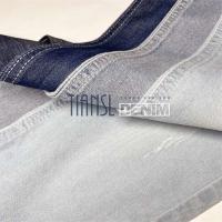 China 7 Oz Gracell Stretch Jeans Cotton Twill Denim Fabric Material Indigo Color for sale