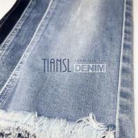 China 8S Three Core Yarn Stretch Slub Twill Denim Fabric By The Yard 400gsm for sale
