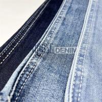 China 8S Three Core Yarn Stretch Slub Twill Denim Fabric By The Yard 400gsm for sale
