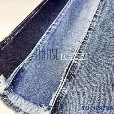 China Twill Brushed Denim Shirt Material Fabric Heavy Weight 149cm-150cm Width for sale