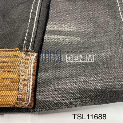 China Multi Color Knitted Natural Denim Fabric Stretchy Jean Material 387gsm for sale