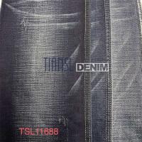 China Multi Color Knitted Natural Denim Fabric Stretchy Jean Material 387gsm for sale