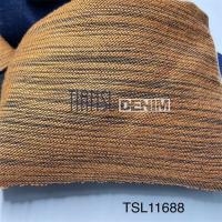China Multi Color Knitted Natural Denim Fabric Stretchy Jean Material 387gsm for sale