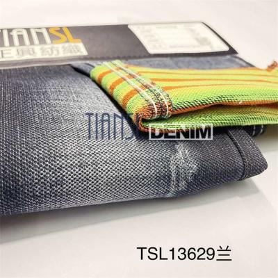 China 12 Oz 383gsm Stretch Knit Like Slub Denim Fabric Soft Denim Material for sale