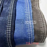 China Fake Knitted Stretch Denim Material 12 Oz Denim Fabric With Double Layers 467gsm for sale