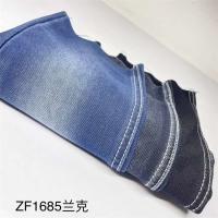 China Heavy Stretch Thin Denim Twill Fabric Indigo 380G for sale