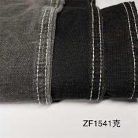 China Jersey Knitted Denim Fabric For Shirt Pants Black Gray 190CM for sale