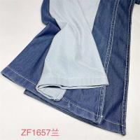 China TianSL Knitted Denim Fabric Jeans Light Blue Stretch Denim Fabric 155CM for sale
