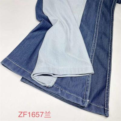 China TianSL Knitted Denim Fabric Jeans Light Blue Stretch Denim Fabric 155CM for sale