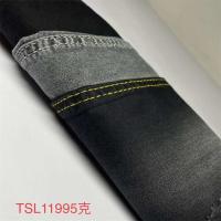 China ODM Micro Fleece Lined Black Jeans Material Denim Fabric For Winter Jackets for sale