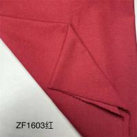 China 175cm Lightweight Red Denim Look Cotton Fabric Denim Fabric Stretch For Summer for sale