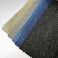 China Lightweight 100% Cotton Plain Denim Shirt Fabric Black 4.5 Oz 152gsm for sale