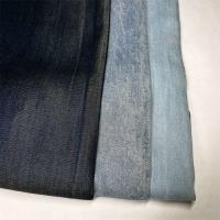China Indigo Soft 100% Tencel Cotton Denim Fabric 16S Combed Yarn 160cm 254 gsm for sale