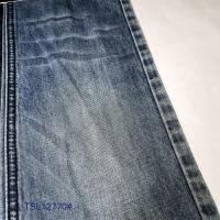China 203gsm Soft Lyocell Tencel Twill Denim Fabric Indigo Black 170cm wide for sale