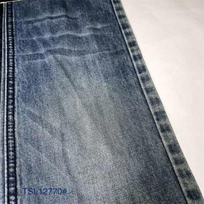 China 203gsm Soft Lyocell Tencel Twill Denim Fabric Indigo Black 170cm wide for sale