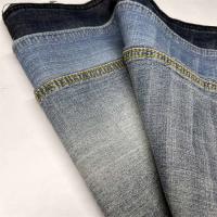China Thick 100% Cotton With Cross Slub Denim Fabric For Jeans 21s Combed Yarn for sale