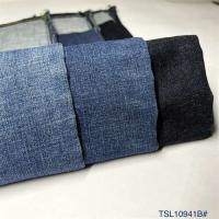 China High Elastic Shrink Resistant Dark Indigo Slub Denim Fabric For Jeans 7.3 Oz for sale