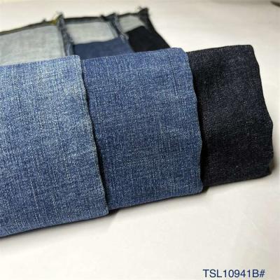 China High Elastic Shrink Resistant Dark Indigo Slub Denim Fabric For Jeans 7.3 Oz for sale