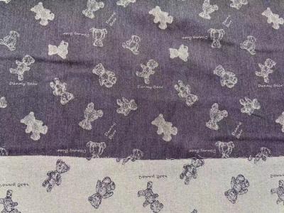 China 100% Cotton Printed Denim Fabric 7 Oz Shrink Resistant for sale