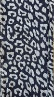 China Organic Leopard Print Denim Fabric For Garment Making 160cm for sale