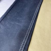 China 300Gsm RFD Dark Brown Denim Fabric Light Blue Jeans Fabric Cotton Poly for sale