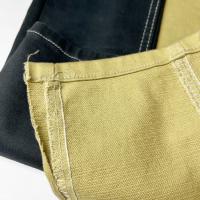 China 300Gsm RFD Dark Brown Denim Fabric Light Blue Jeans Fabric Cotton Poly for sale