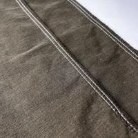 China OEM Brown Coloured Stretch RFD Denim Fabric Material for sale