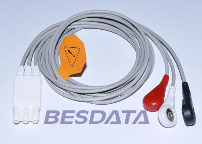 China M1673A Compatible ECG Cables And Leadwires For  M1668A ECG Trunk Cable for sale