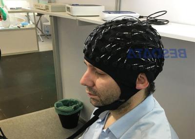 China Ag / AgCl EEG Electrode Cap With Wire Digital EEG Machine Din 1.5 for sale