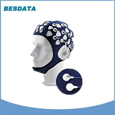 China Portable 32 Channel EEG Electrode Cap Brain Test  EEG Hat Black for sale
