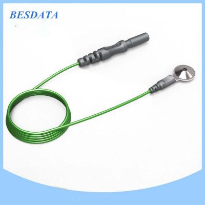 China Green EEG electrodes and cables for Clinical Analytical Instruments for sale