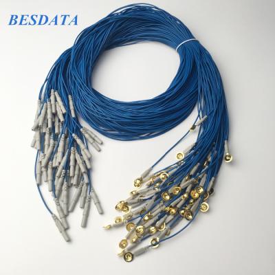 China Portable EEG Gold Cup Electrodes For Brain Activity Monitoring Machine for sale